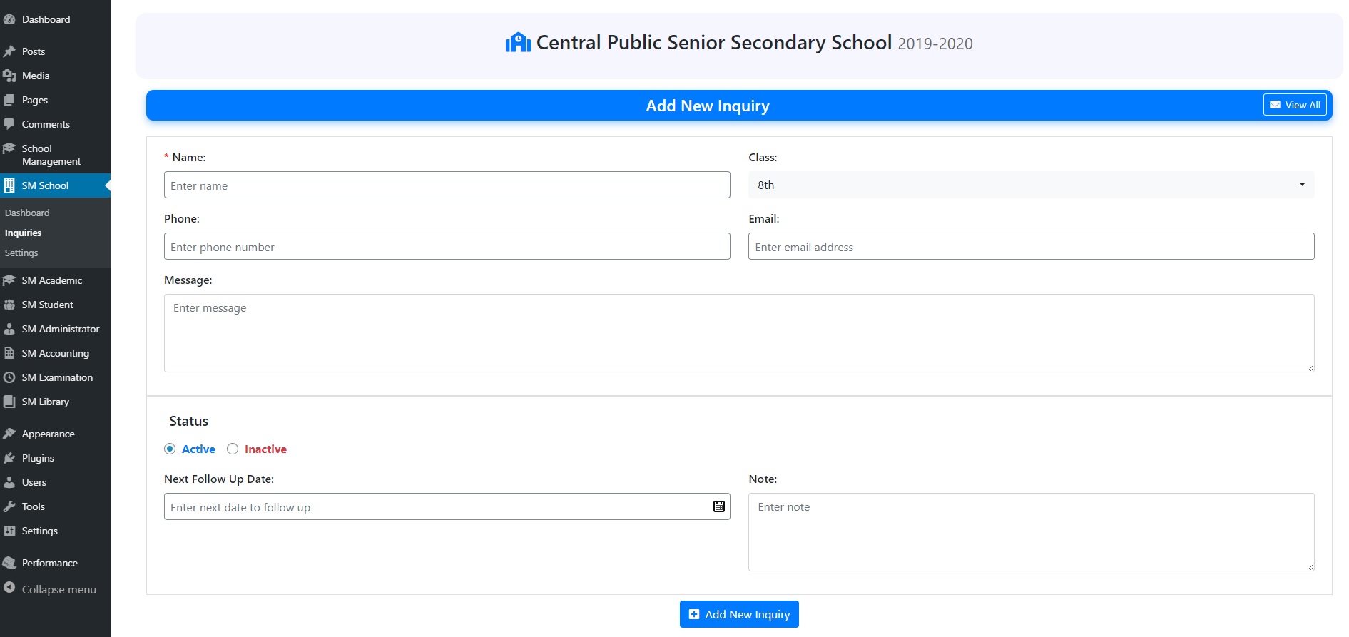 School Management - Education & Learning Management system for WordPress by weblizar